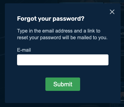 Registration. Password reset. — TVteka